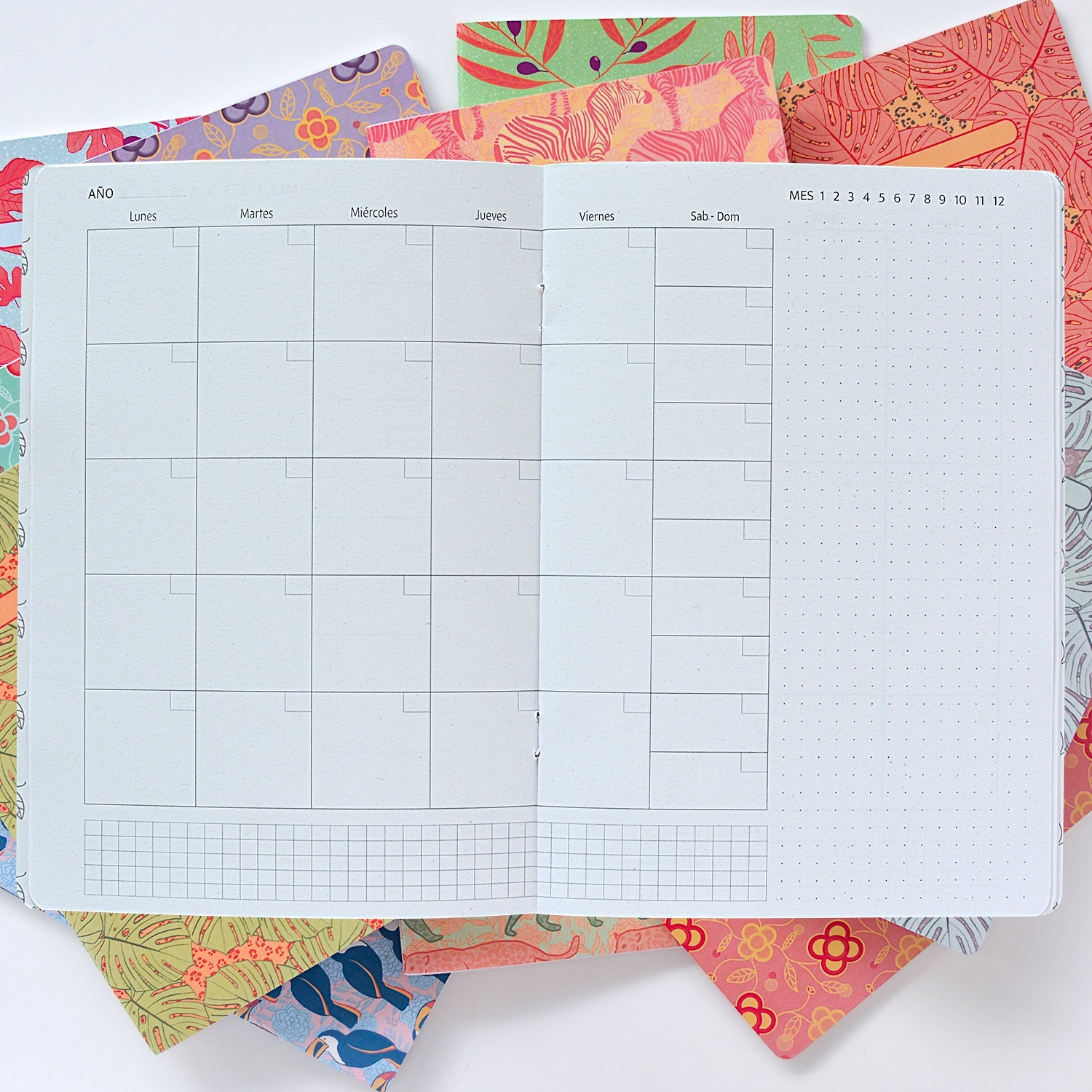 Agendas mensuales perpetuas sin fecha A5 – Maria Kent Studio