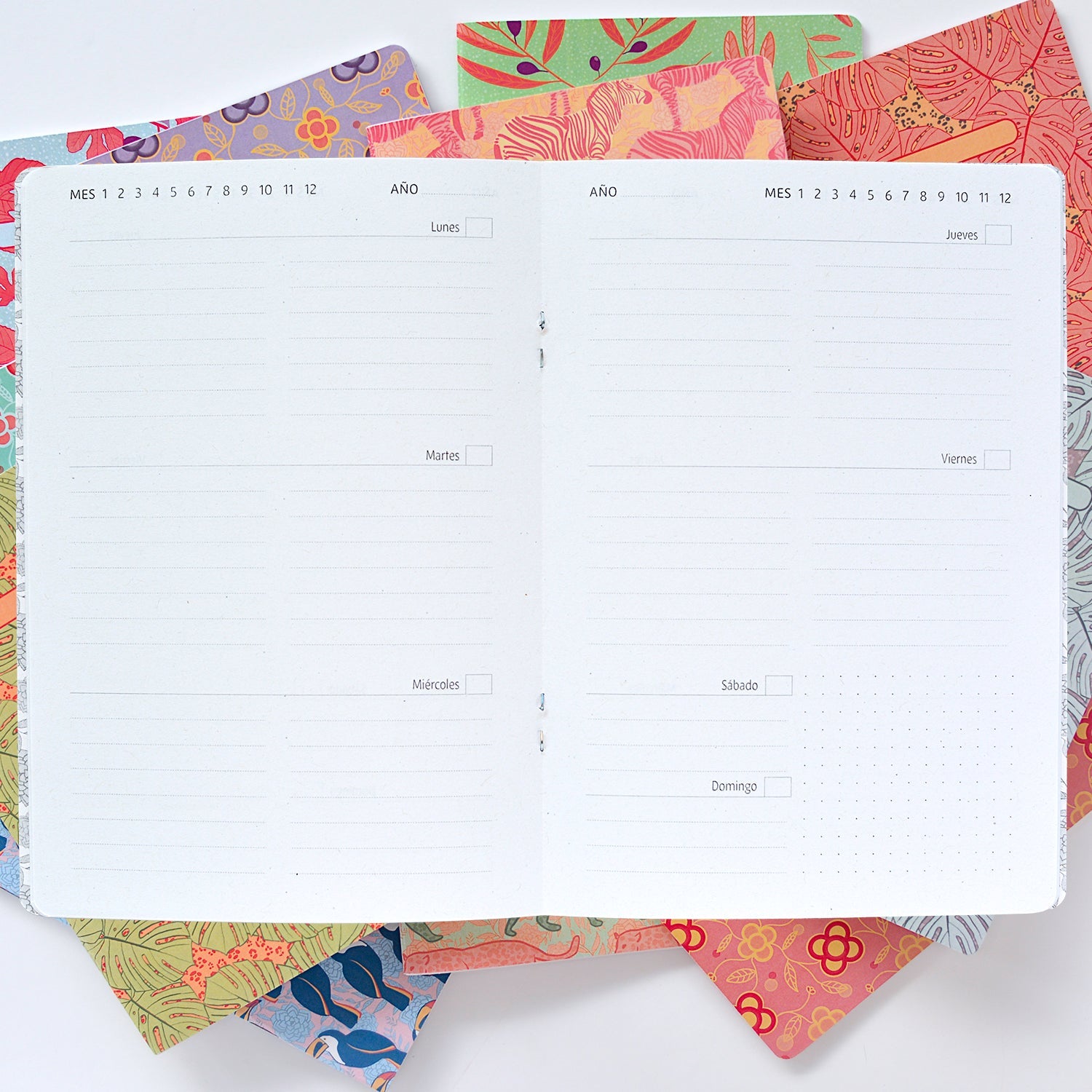 Agendas semana vista perpetuos sin fecha A5 – Maria Kent Studio