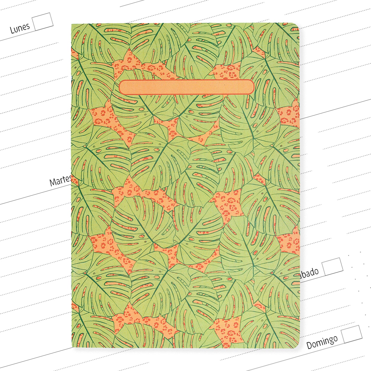 Agenda - Cuaderno Planificador Semanal sin Fechas A5 - Monsteras Verde ...